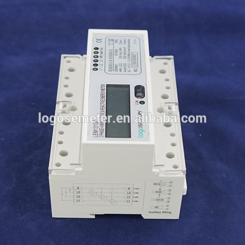 Three Phase Din Rail Electronic Active & Reactive With Rs485 Electronic Energy Meter,kilo Watt ...