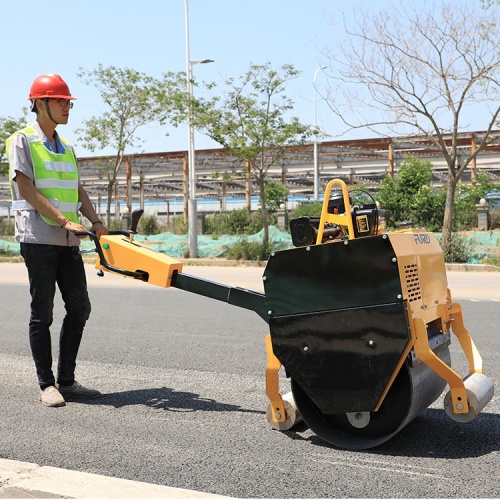 Double Drum Walk Behind Compactor Vibratory Roller Compaction Equipment ...
