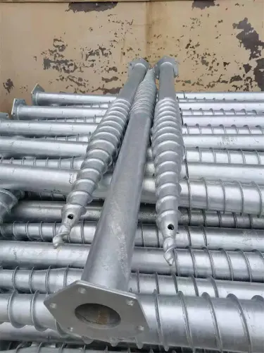 Hot Dip Galvanized Helical Screw Blade Piles, High Quality Hot Dip ...