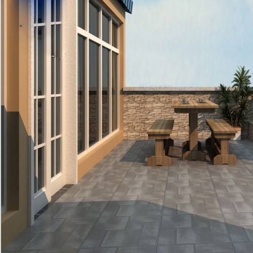Bluestone Courtyard Floor Tiles Pebbles Garden Terrace Tiles, High ...