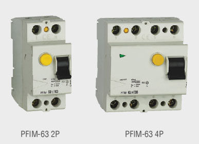 Dc 2p 63a Residual Current Device , Overload / Short Circuit Breakers ...