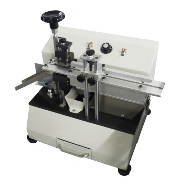Component lead cutting machine, Electronic component lead forming