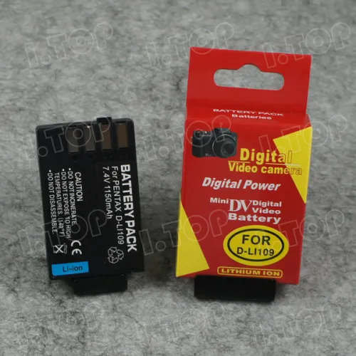 1150mah Lithium-ion Cell Camera Battery For Pentax D-li109 With ...