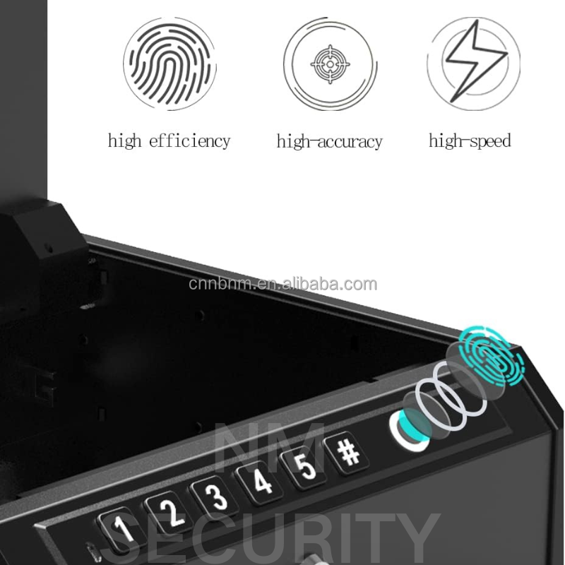 Usa Popular Biometric Gun Safe Box With Fingerprint Digital Lock, Quick ...