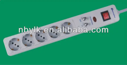 Over-surge Protection Power Socket 5 Places+tv- German/italian Multi ...