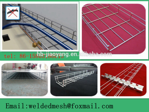 Steel Wire Mesh Cable Tray Perforated Solid Pre Galvanized Ladder Type ...