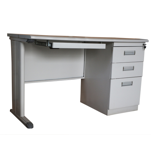 Cheap Steel Office Desk Computer Table With Metal Keyboard, High ...