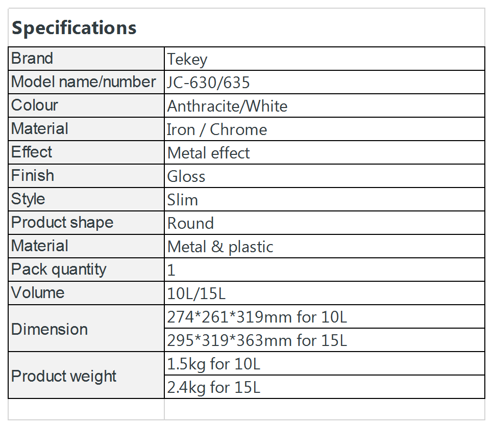 Concealed Stainless Steel Revolving Kitchen Trash Bin - 10l/15l ...