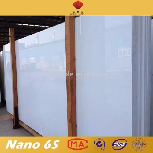 Big Slab Form Pure White Nano Crystallized Glass Panel, High Quality ...