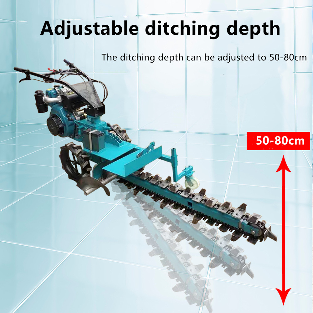 Diesel-powered Hand-held Chain Trenchers: Specialized Equipment For ...