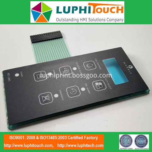 Flat Buttons Acrylic Pmma Backer Membrane Switch, High Quality Flat ...