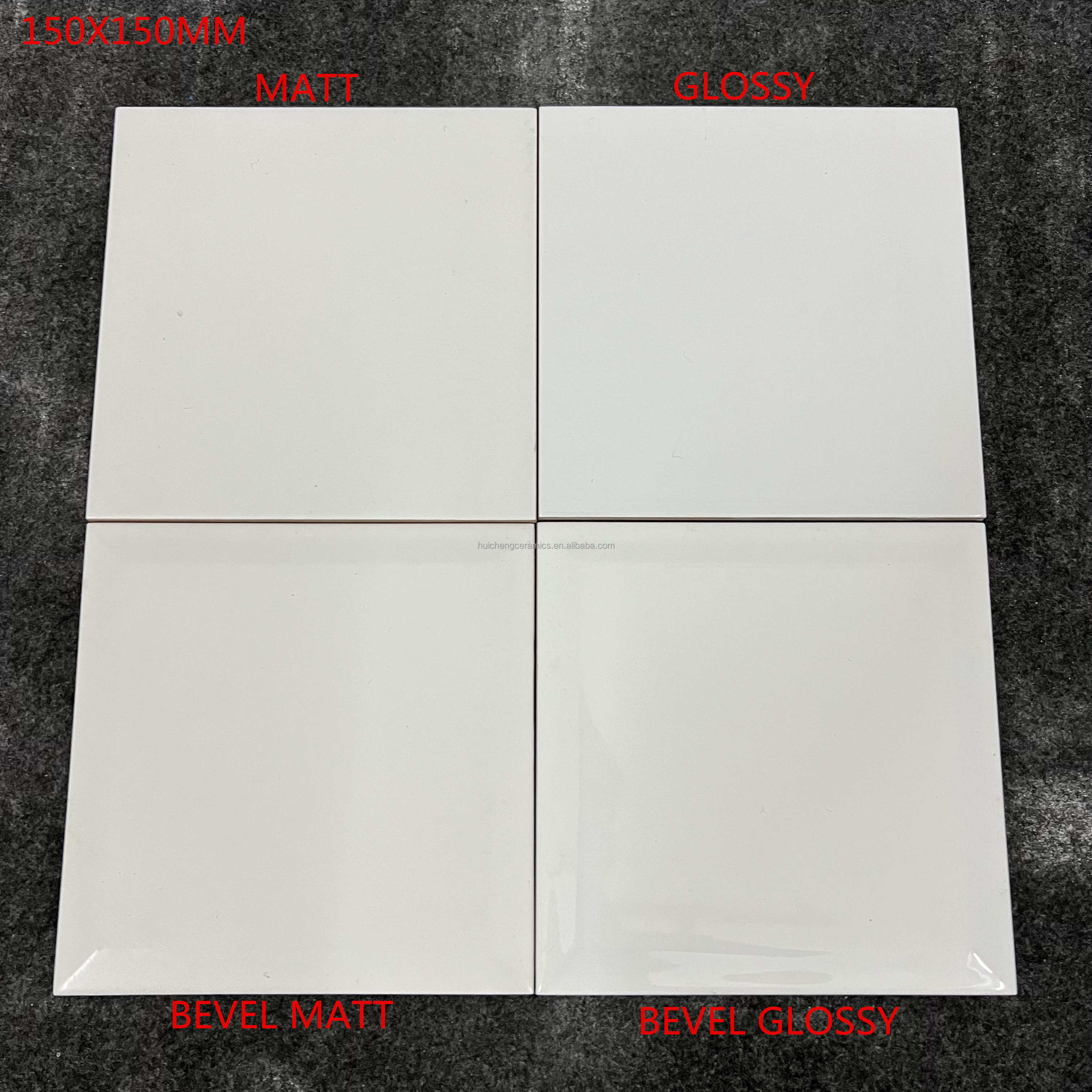 White Square Shape Ceramic Subway Tile - Small Size Collection, High ...