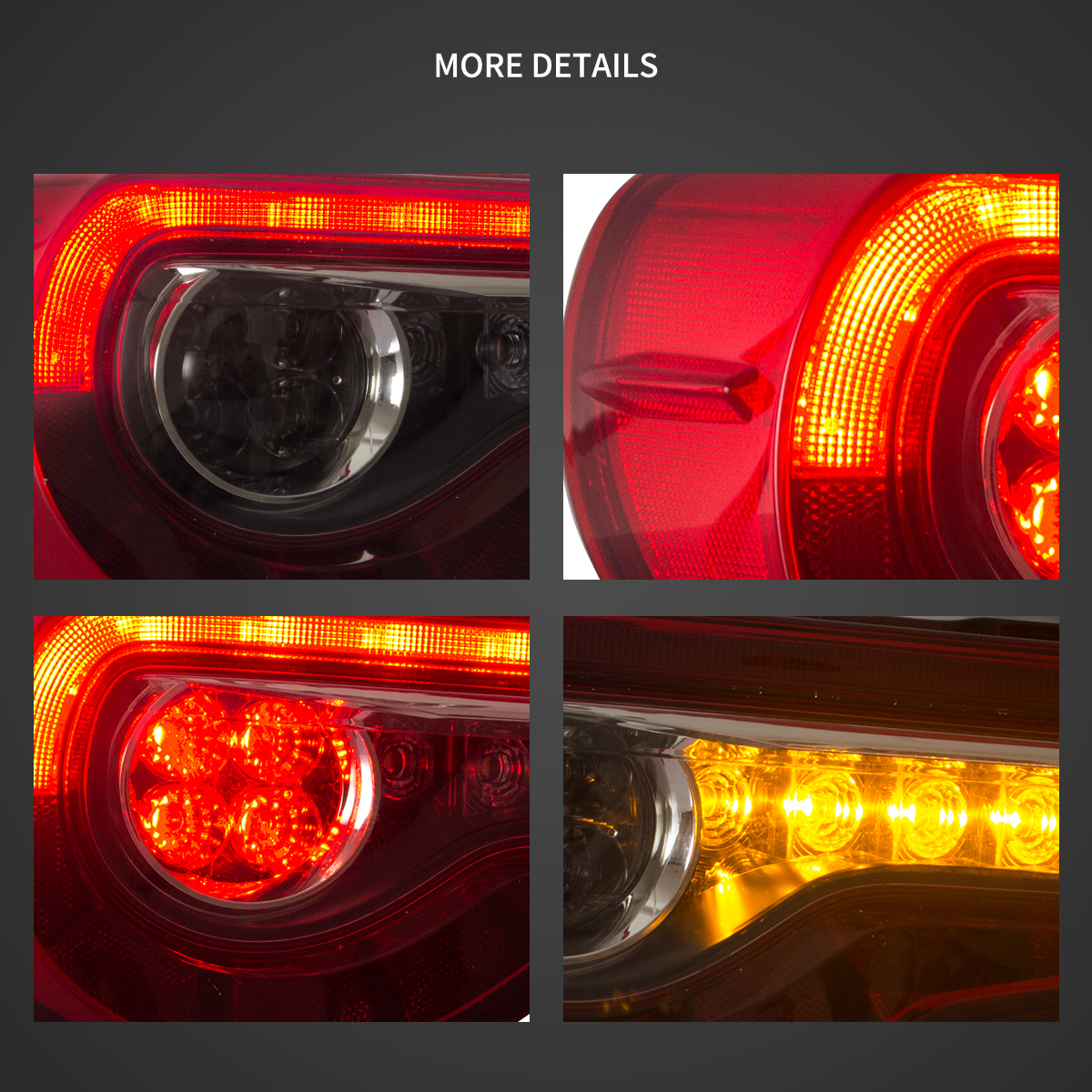 Led Tail Lamp With Dynamic Turn Signal For 2012-2021 Fr-s / Brz / Gt86 ...