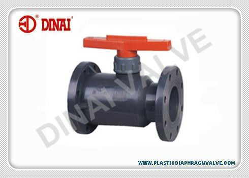 Upvc / Pvc Flange Plastic Ball Valve Lever Handle 1/2”(d20mm) ~ 8 ...