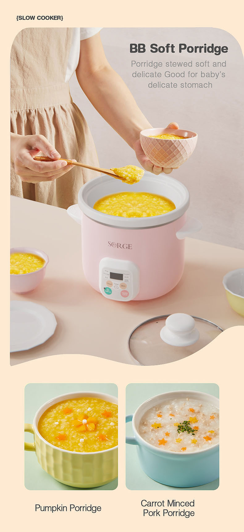 1.5 L Electric Crock Pot Multi-function Slow Cooker, High Quality 1.5 L ...