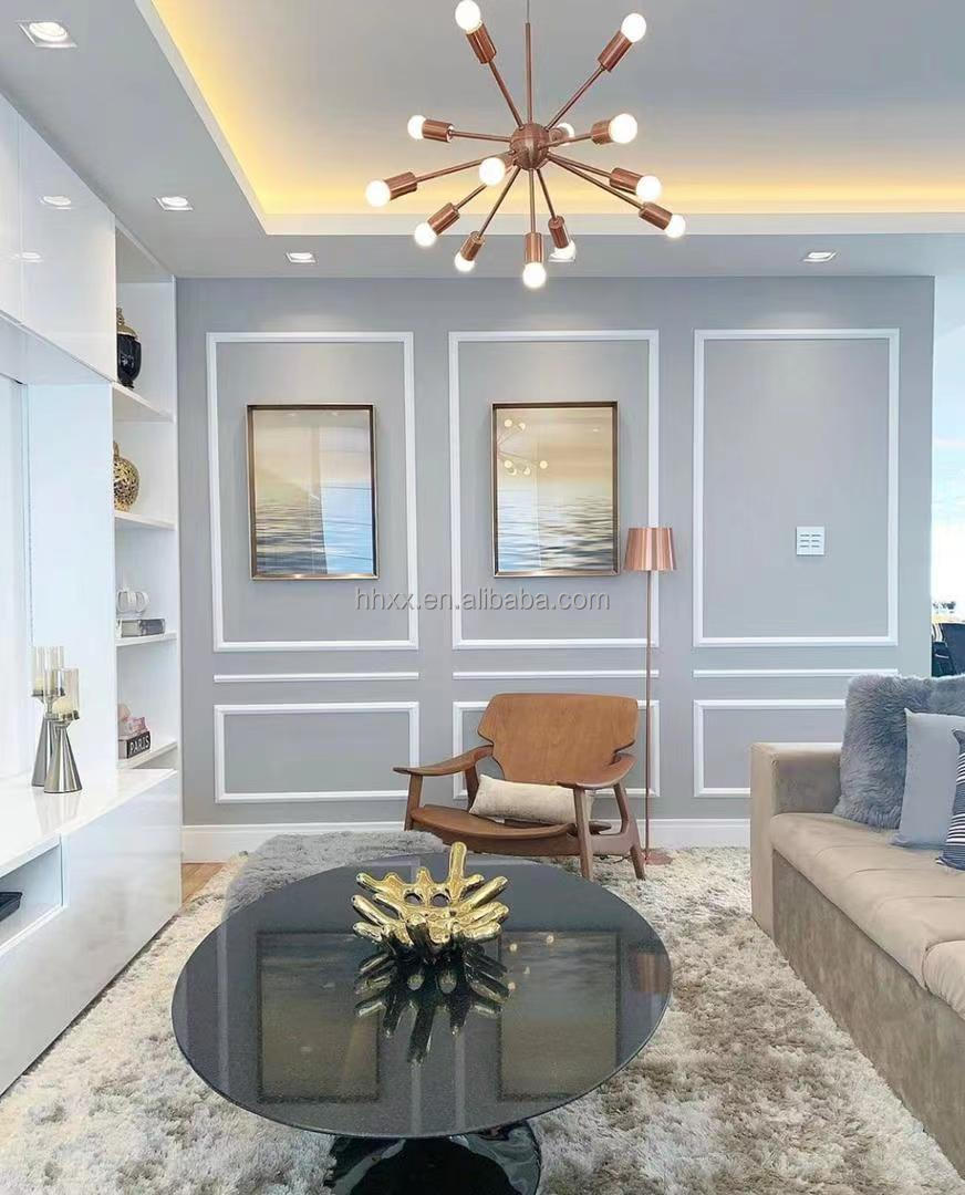 Simple White Primed Pu Ceiling Moulding, High Quality Simple White ...