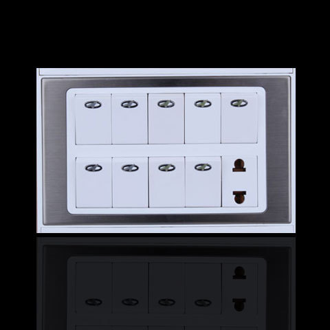 Nine Gang Switch And One Gang Socket, High Quality Nine Gang Switch And ...