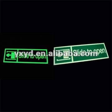 Luminescent Safe Sign/self Glow In Dark Signs, High Quality Luminescent ...