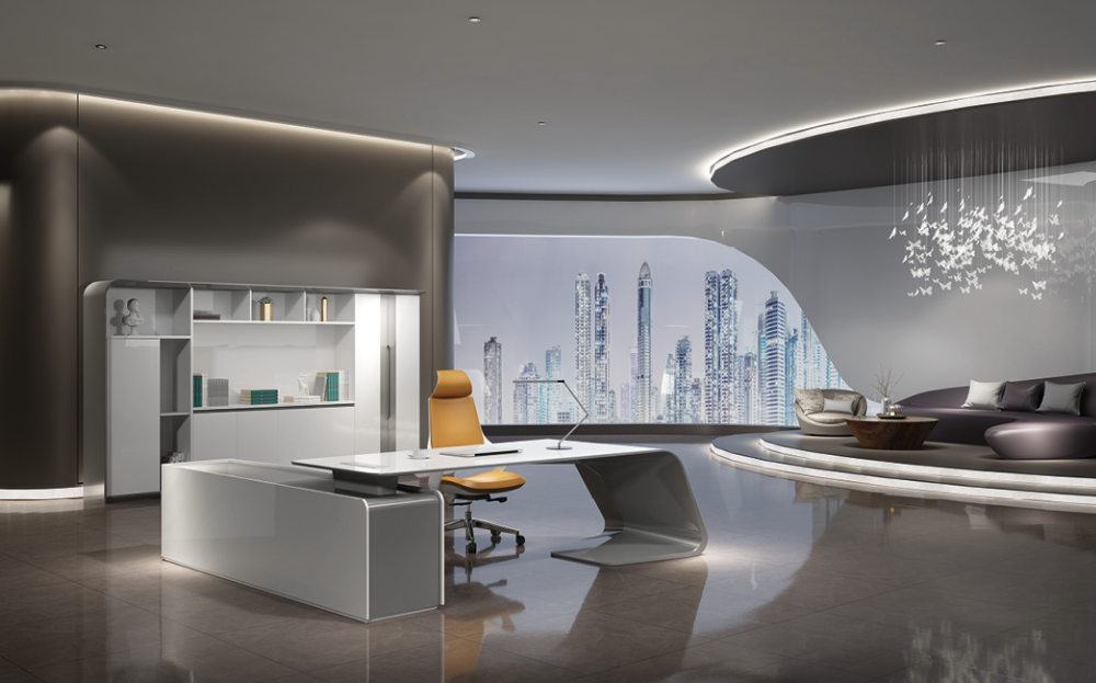 Modern L-shaped Executive Desk For High-tech Ceo Offices, High Quality ...