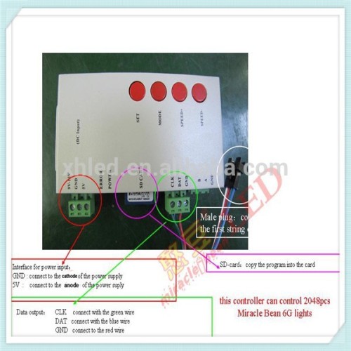 Dmx 512 Led Controller T - 1000a Rgb Led Touch Controller With Wall ...