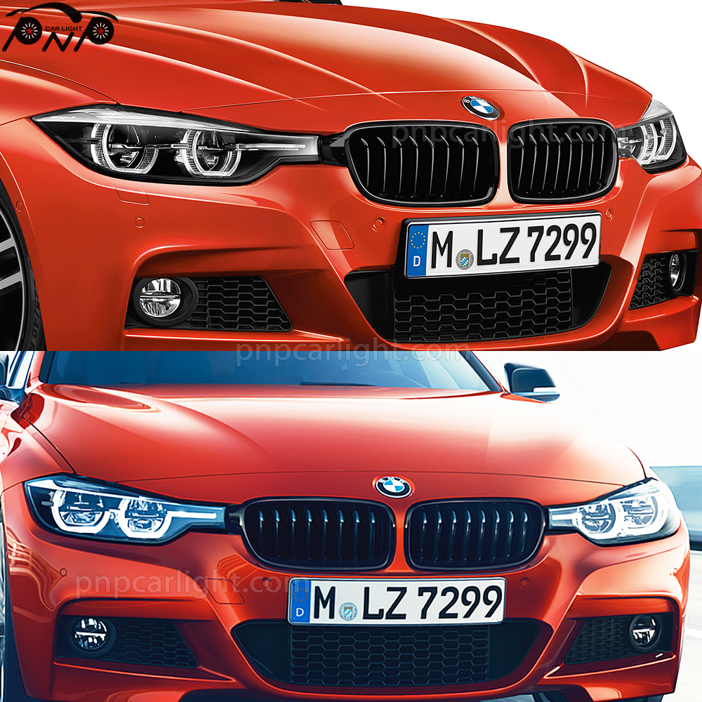 Black LED headlights for BMW 3'LCI China Manufacturers Suppliers ...