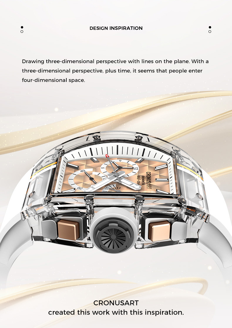 Transparent Visible Mechanism Unisex Automatic Mechanical Watch: A ...