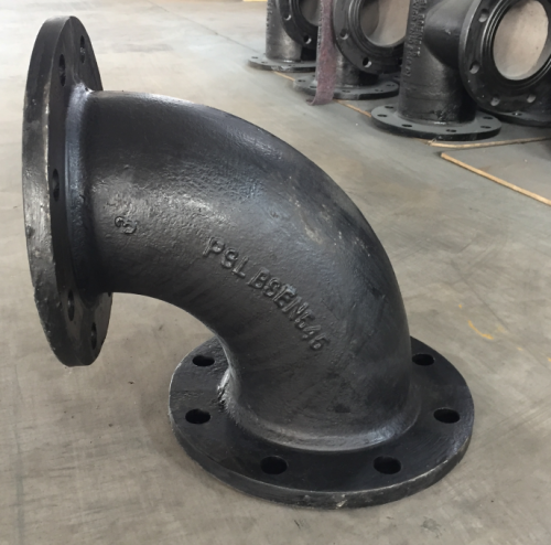 Ductile Iron Flanged 90 Pipe Fittings, High Quality Ductile Iron ...