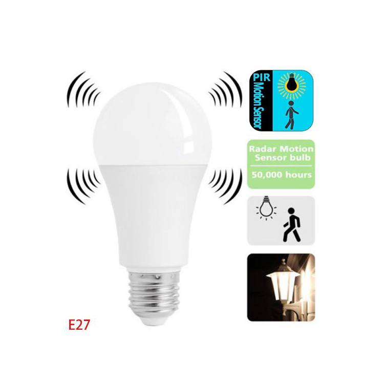 220v 12w Microwave Motion Radar Sensor Led Light Bulb - Ce Certified ...