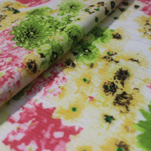 Indonesia 100 Rayon Printed Crinkle Gauze Print Fabric, High Quality ...