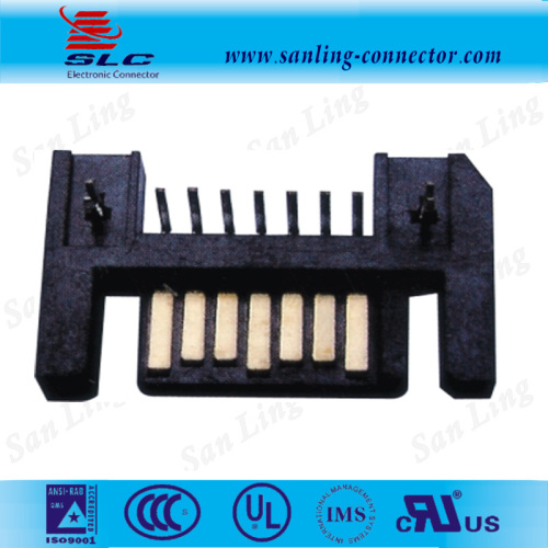 Right Angle 7pin Male Header Serial Ata / Esata / Sata Connector, High ...