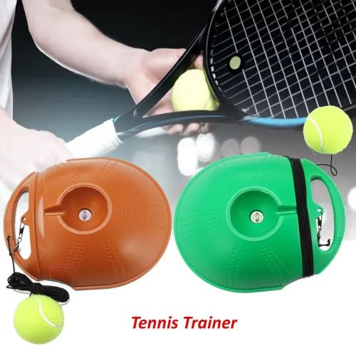 Single Tennis Trainer Self-study Tennis Training Tool Rebound Balls ...