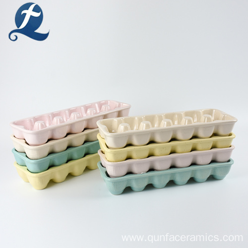 Wholesale Colorful Custom Ceramic Egg Crate China Manufacturer