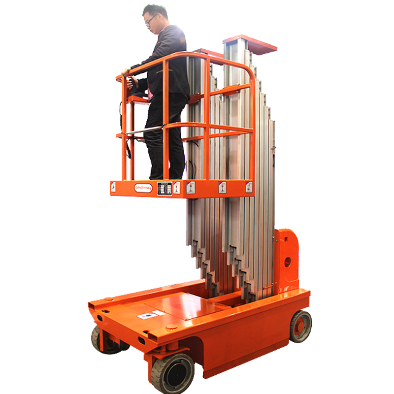 Electric Hydraulic Mobile Telescopic Work Platform 6m 150kg Self ...