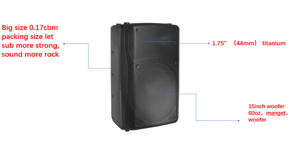 Wholesale Audio Plastic Speaker Cabinet 15inch Loud Speaker, High ...