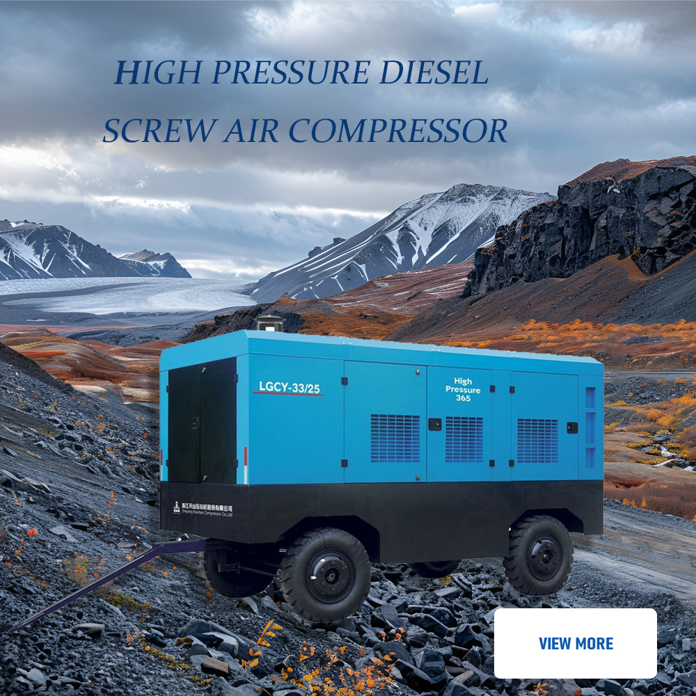 Screw Type Portable Towable Diesel Air Compressor 450 Cfm For Drilling ...