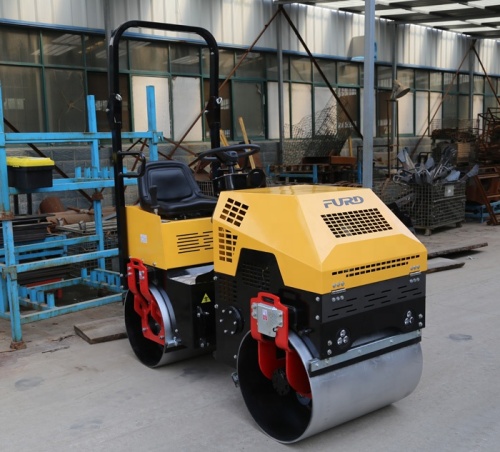 High Quality Double Drums 1 Ton Hydraulic Vibratory Road Roller Fyl-880 ...