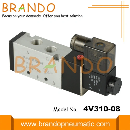 4V310-08 1/4'' Single Solenoid Pneumatic Air Control Valve China ...