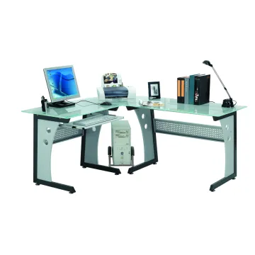 Modern Glass Computer Workstation, High Quality Modern Glass Computer ...