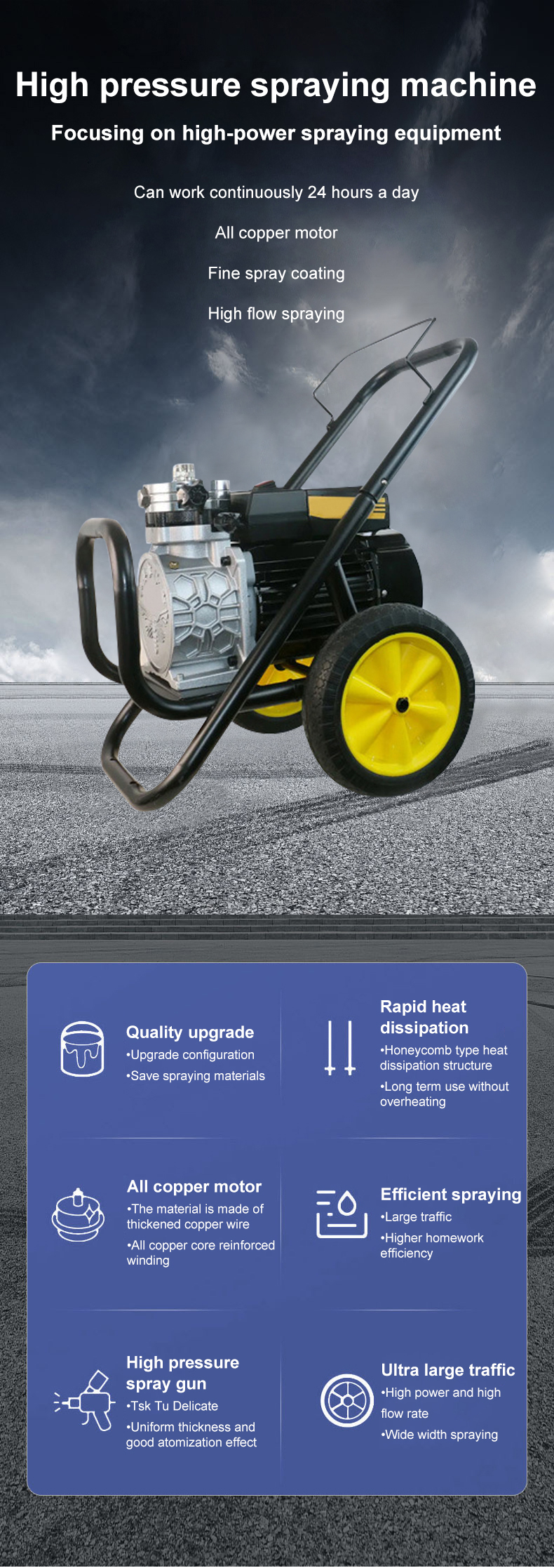 Automatic Diaphragm Brushless Paint Spraying Machine - Factory Supply ...