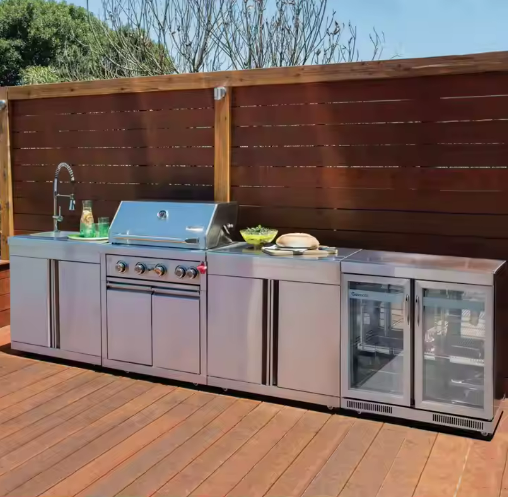 Stainless Steel Outdoor Kitchen Worktop 304 Gas Grill, High Quality ...