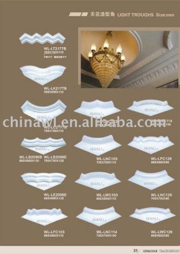 Plaster Cornice Light Troughs For Ceiling, High Quality Plaster Cornice ...