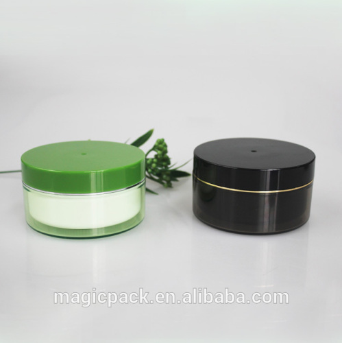 Oem As Double Wall Container 100ml 200ml 300ml 500ml Cosmetic Cream Jar ...
