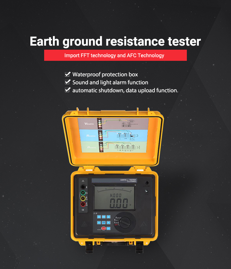 Push Electric Soil Resistivity And Earth Ground Resistance Tester, High ...
