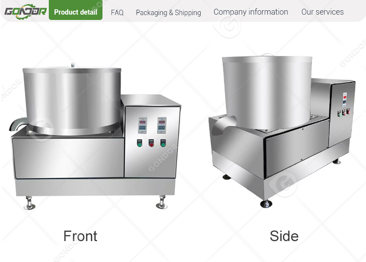 Potatoes Slice Deoiler Centrifugal Dewatering Machine For Snacks, High ...