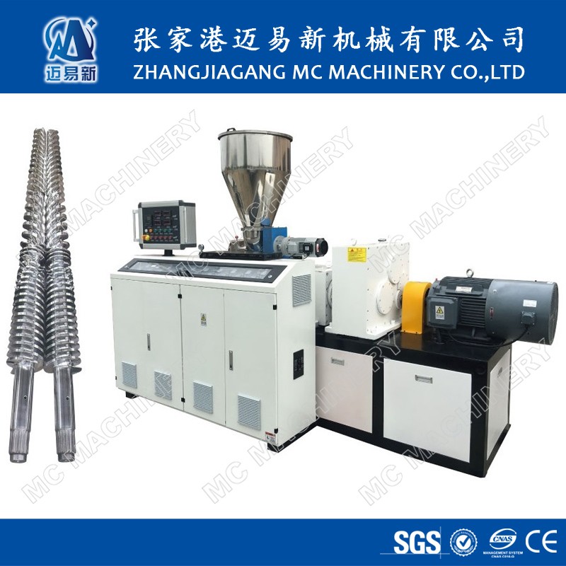 Pvc Conical Twin Screw Extruder Sjz51/105, High Quality Pvc Conical ...