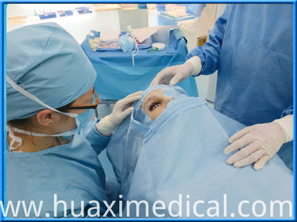 Disposable Eye Ophthalmology Operation Surgical Drape Pack China ...
