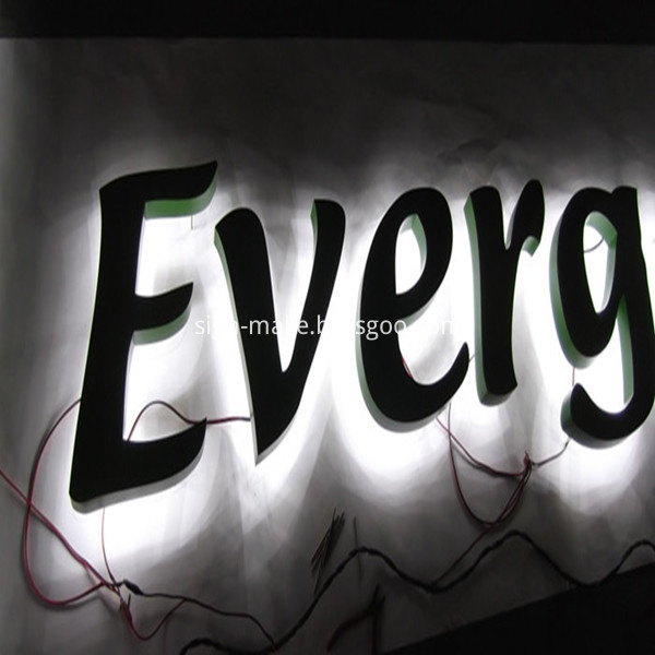 Reverse Pan Led Lit Channel Letters Signs, High Quality Reverse Pan Led ...