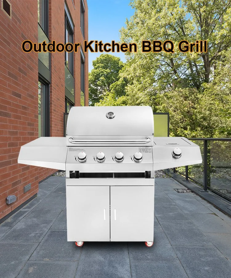 Outdoor Kitchen Modular 4 Burner Gas Grill Bbq Grill Manufacturers ...