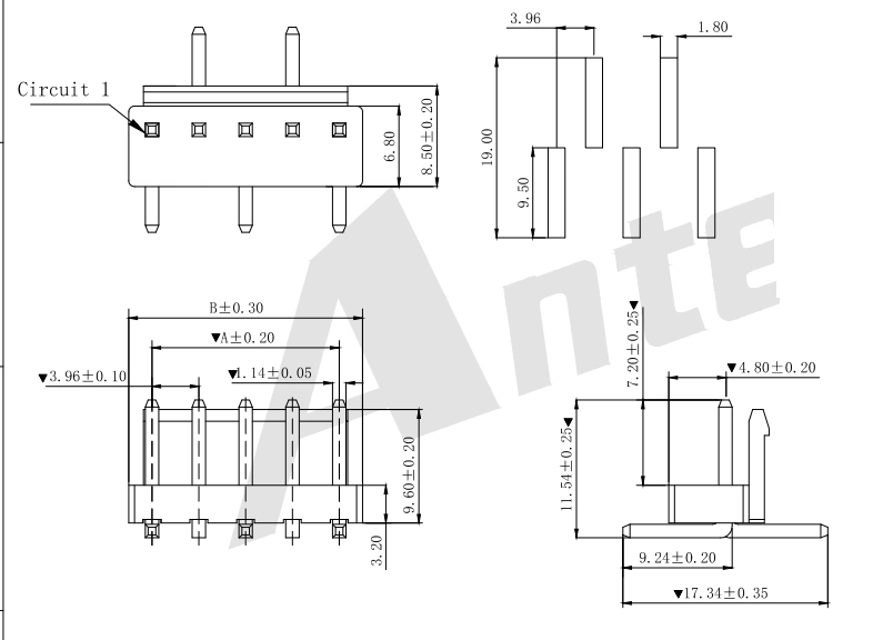 VH3.96mm SMT 180°Wafer Connector Series AW3961SV-NP China Manufacturers Suppliers Factory Exporter
