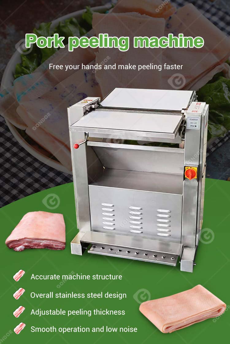 Beef Lamb Pork Rind Peel Fat Removal Skinner Machine, High Quality Beef ...